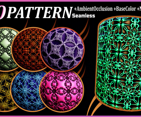 ArtStation - 100 Pattern Seamless 4K (Normal+Height+Texture) vol.2 ...