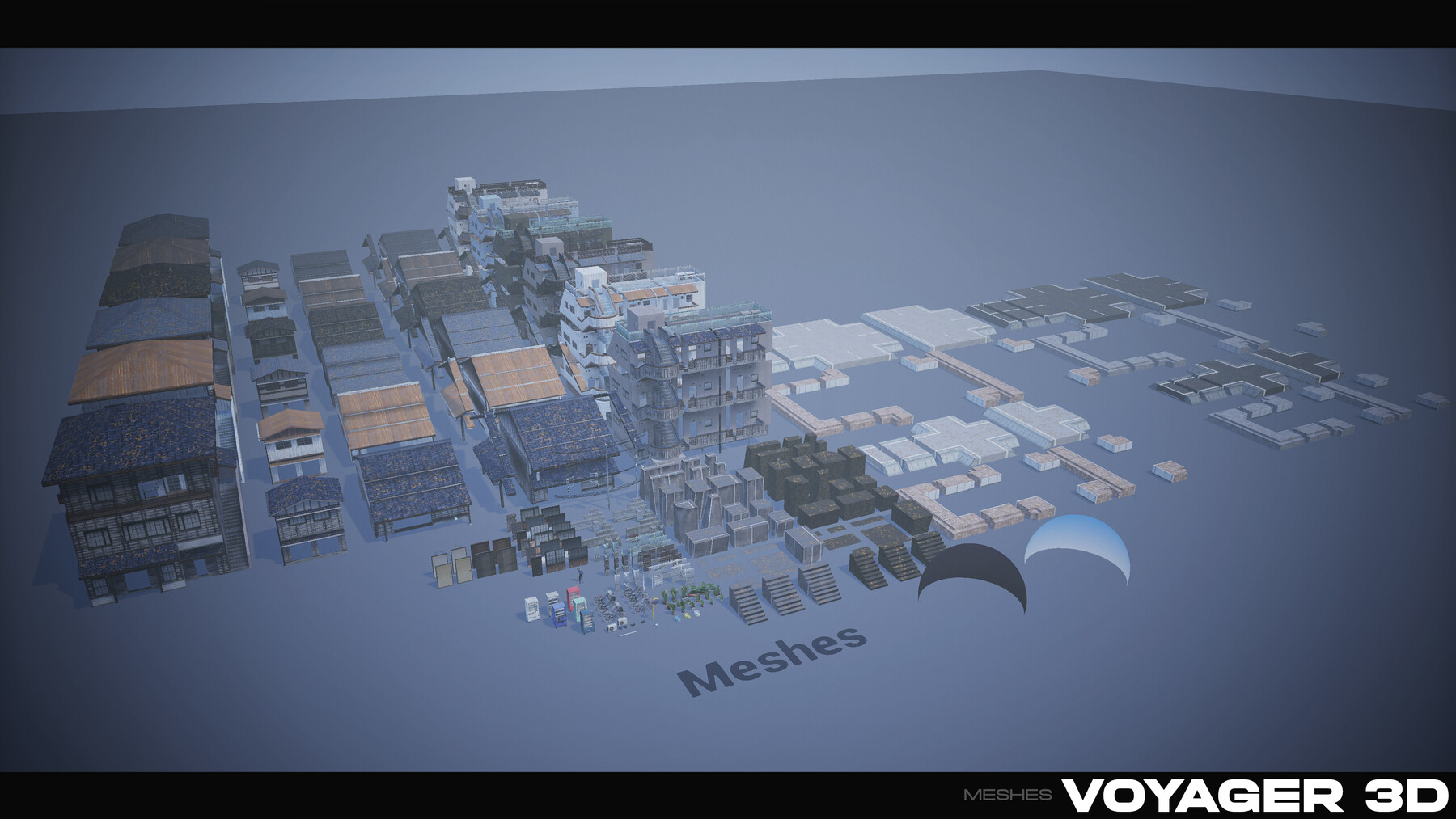 ArtStation - Retro Style: Japanese Street | Game Assets