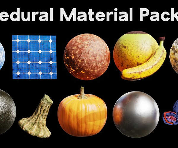 Artstation Blender Procedural Material Pack 10 Resources