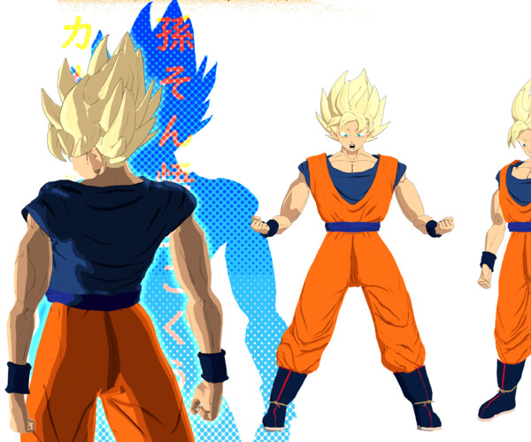 ArtStation - 3D Son Goku Rigged | Resources