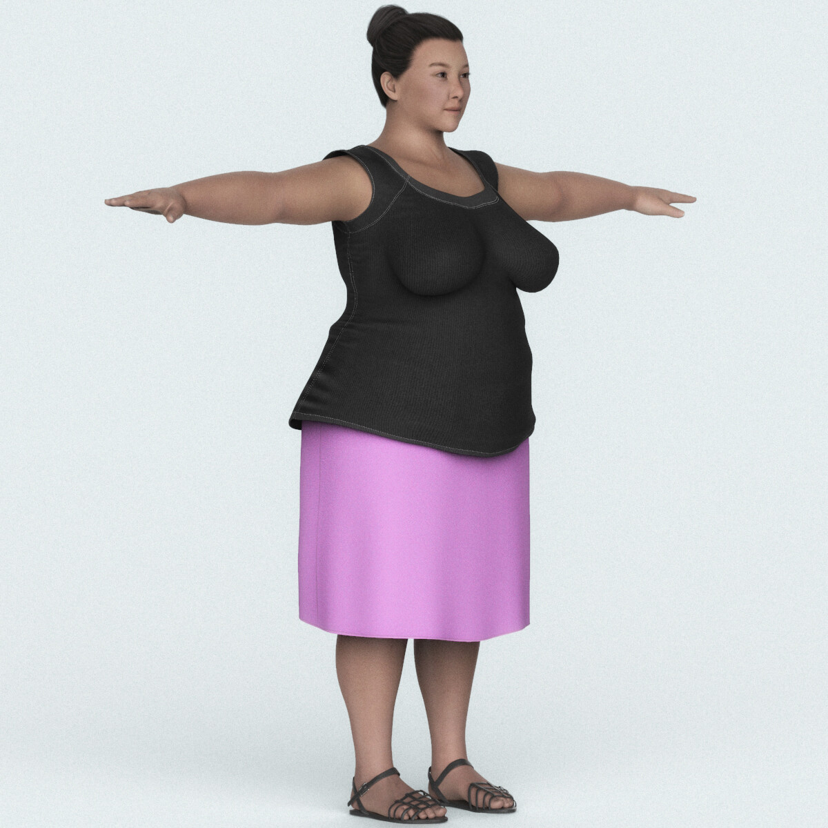 Artstation Japanese Asian Fat Woman Resources