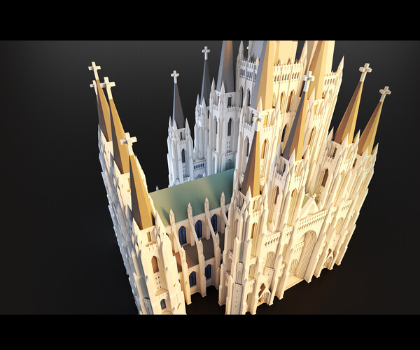 ArtStation - Cathedral- 3d Model | Resources