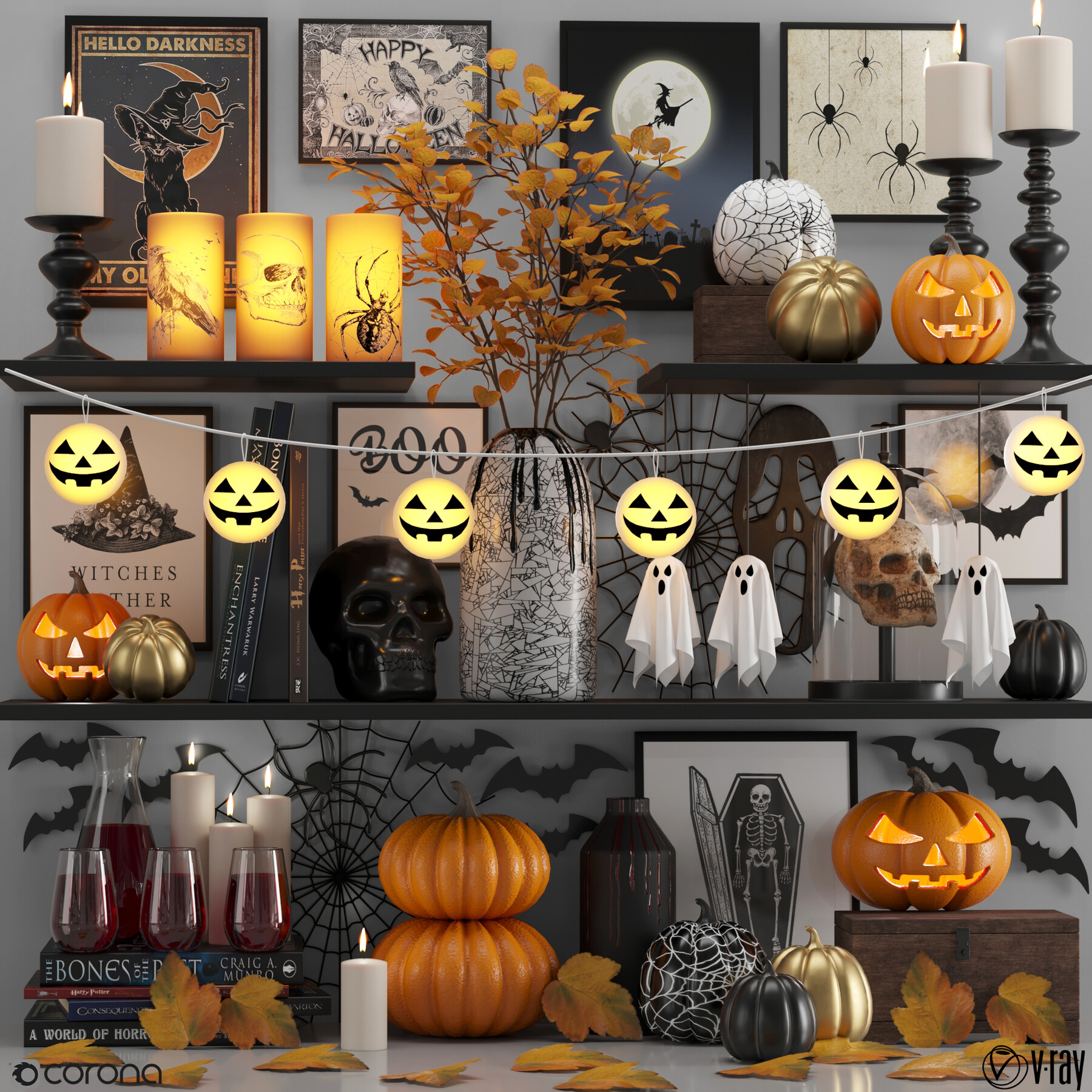 ArtStation - halloween decorative set | Resources
