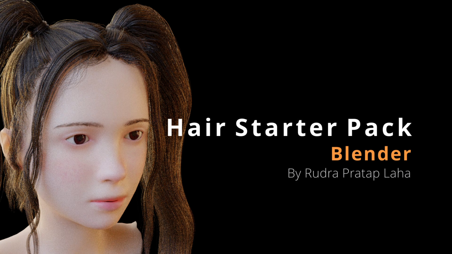 ArtStation - Hair starter pack V1.4 (Blender project) | Resources