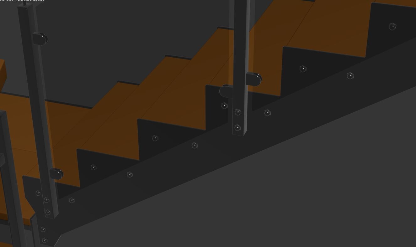 ArtStation - Stair metal 3D model | Resources