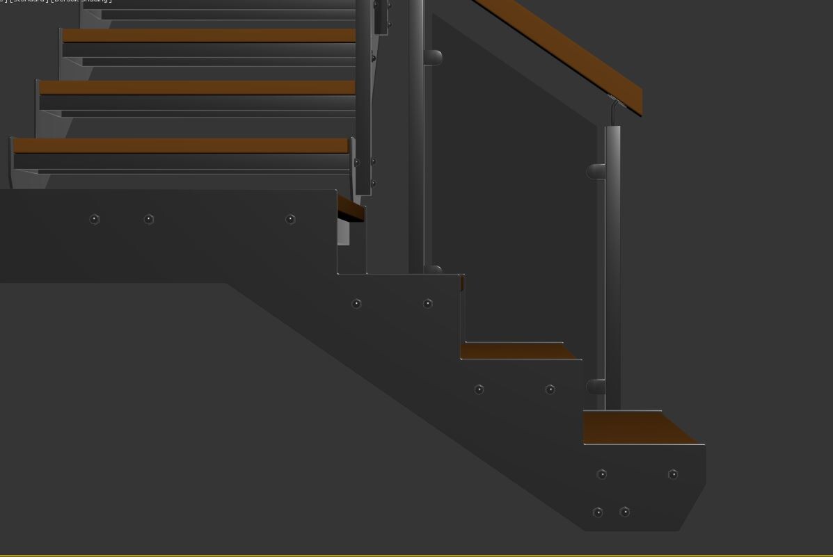 ArtStation - Stair metal 3D model | Resources