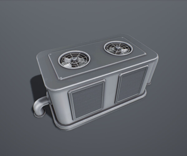 ArtStation - Stylized Rooftop Air Conditioner | Game Assets
