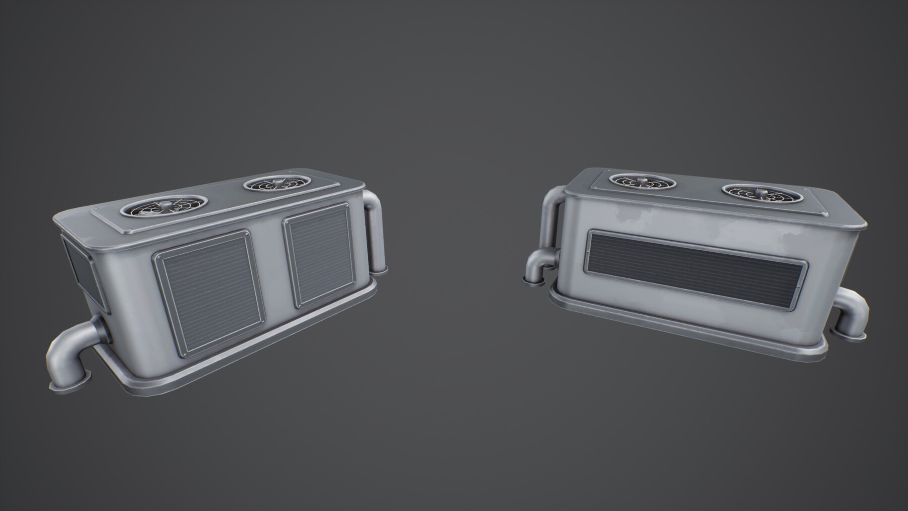 ArtStation - Stylized Rooftop Air Conditioner | Game Assets