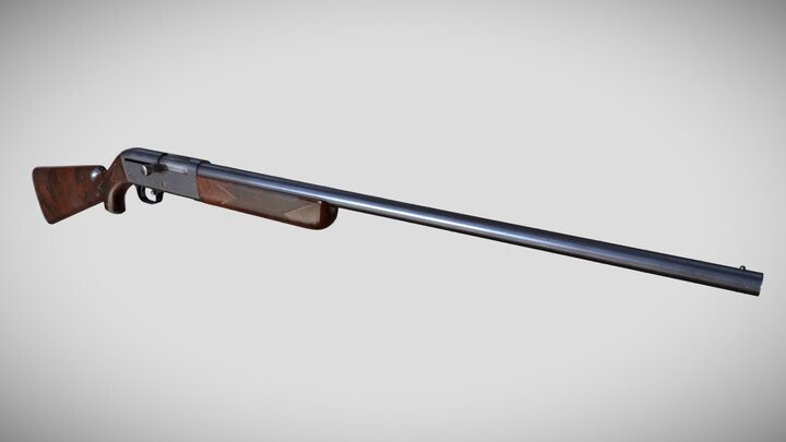 ArtStation - Stevens 124C - Bolt-Action Shotgun - Game-Ready Model | Game Assets