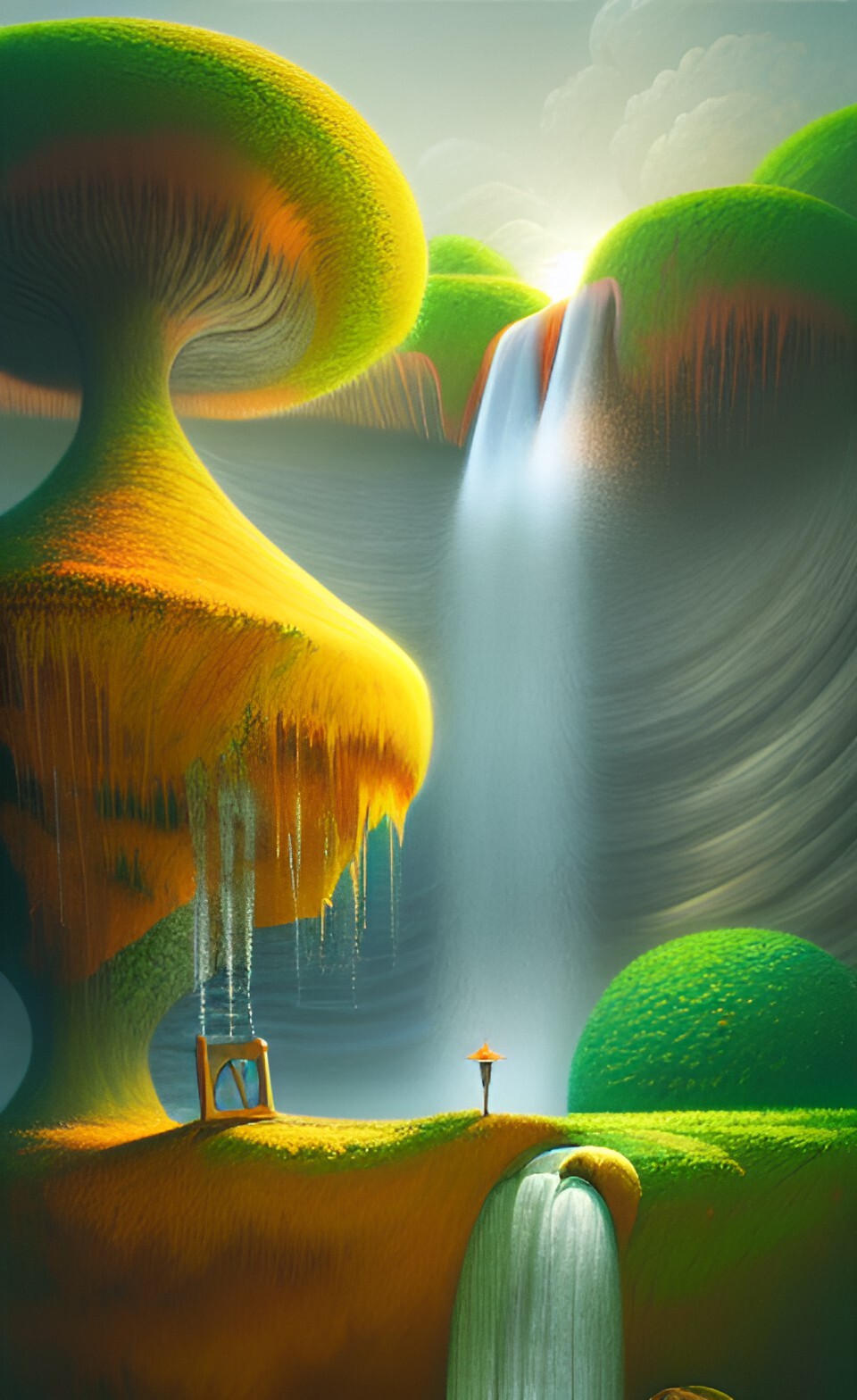 ArtStation - floating island waterfall 3600-jpg pack wombo art | Artworks