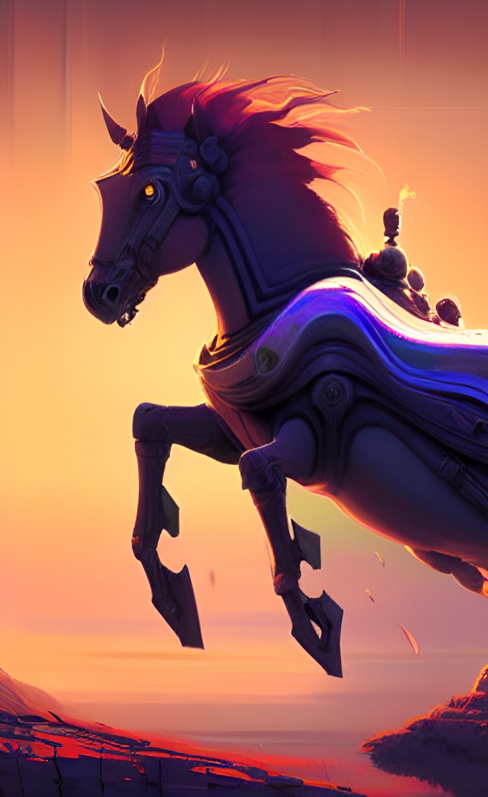 ArtStation - 821 bio mecha stalion horse 2900-jpg pack wombo art | Artworks