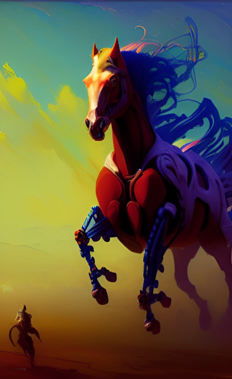 ArtStation - 821 bio mecha stalion horse 2900-jpg pack wombo art | Artworks