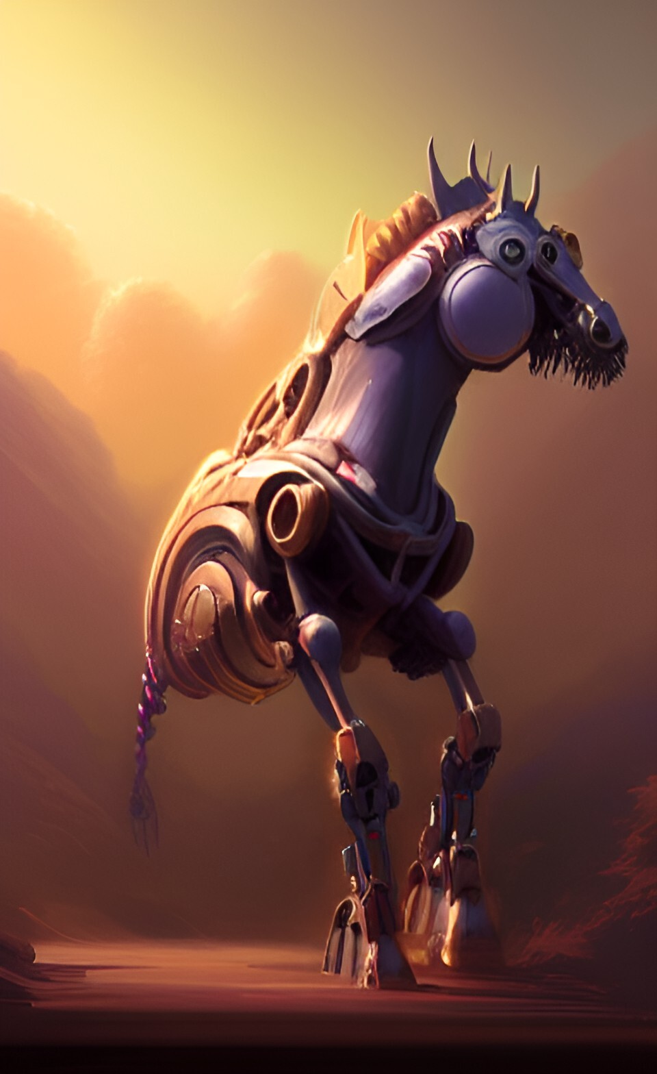 ArtStation - 821 bio mecha stalion horse 2900-jpg pack wombo art | Artworks