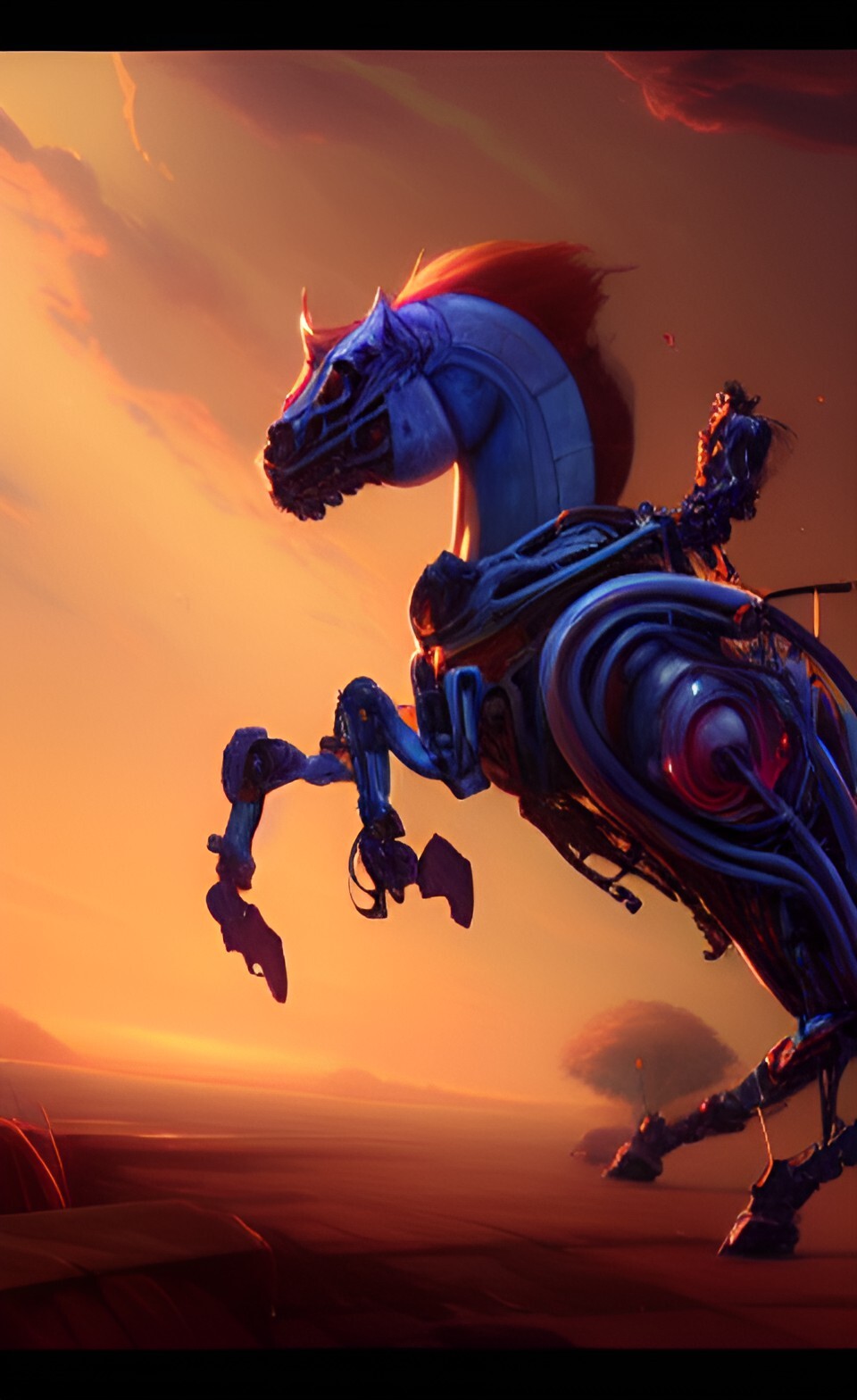 ArtStation - 821 bio mecha stalion horse 2900-jpg pack wombo art | Artworks