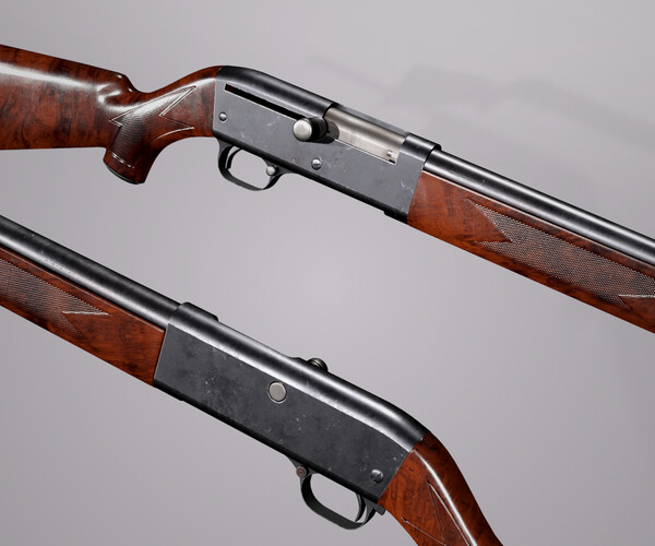 ArtStation - Stevens 124C - Bolt-Action Shotgun - Game-Ready Model ...