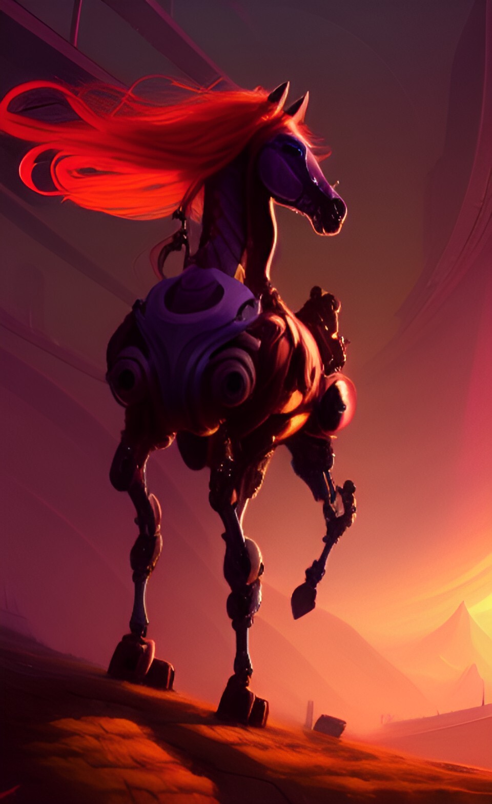 ArtStation - 821 bio mecha stalion horse 2900-jpg pack wombo art | Artworks