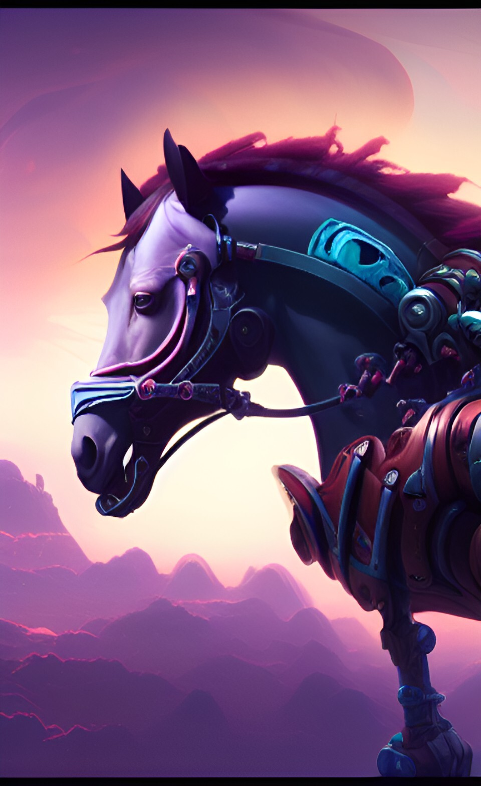 ArtStation - 821 bio mecha stalion horse 2900-jpg pack wombo art | Artworks