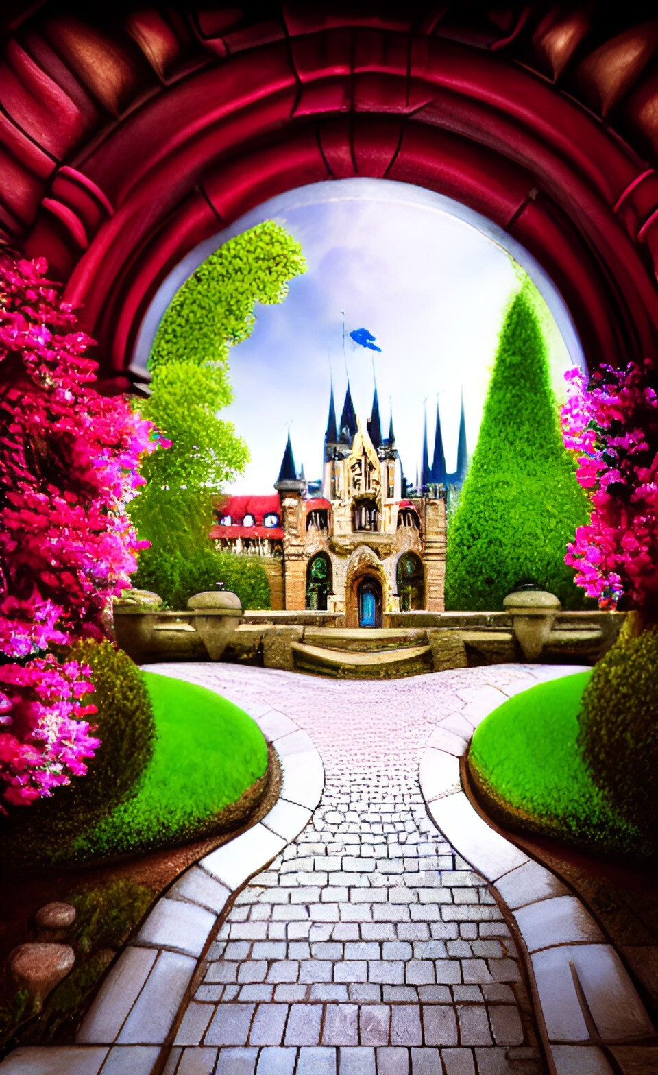 ArtStation - 832 Beautiful Large fantasy castle courtyard 900-jpg pack ...