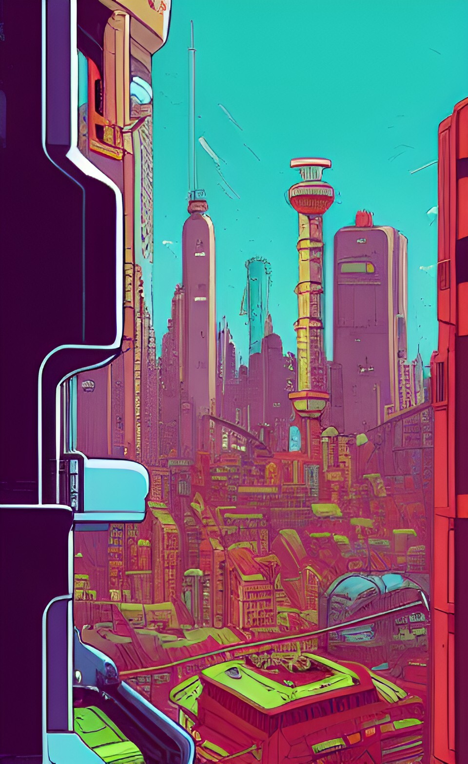 ArtStation - 834 Futurama city-2700-jpg pack wombo art | Artworks