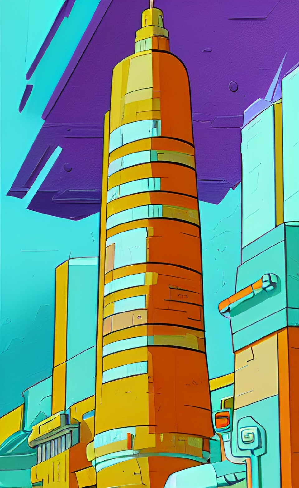 ArtStation - 834 Futurama city-2700-jpg pack wombo art | Artworks