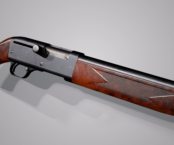ArtStation - Stevens 124C - Bolt-Action Shotgun - Game-Ready Model | Game Assets