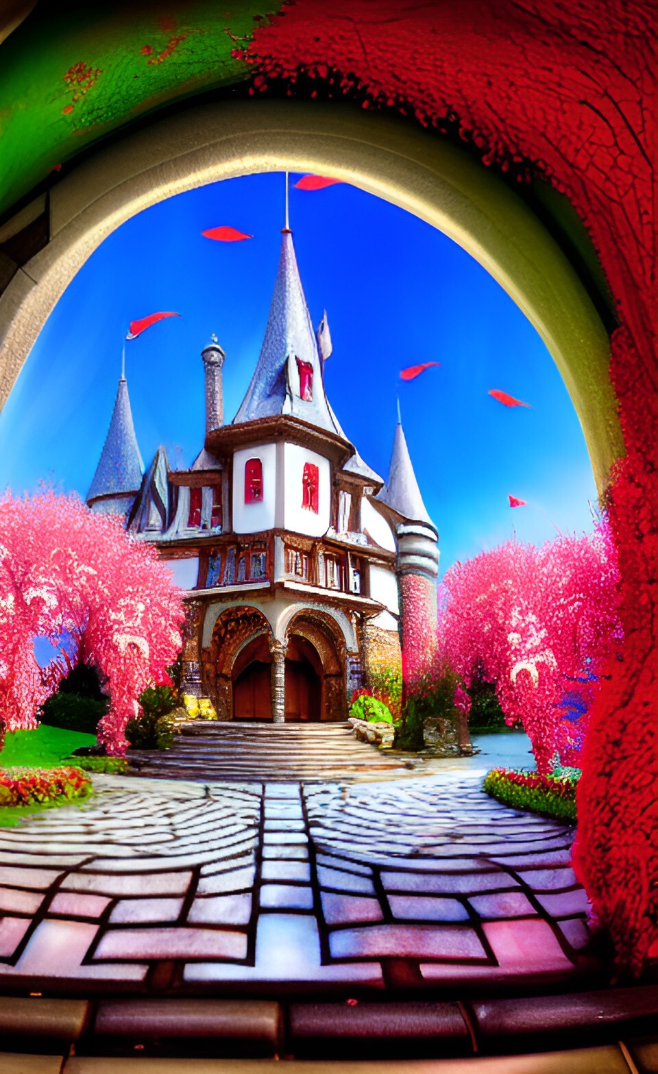 ArtStation - 832 Beautiful Large fantasy castle courtyard 900-jpg pack ...