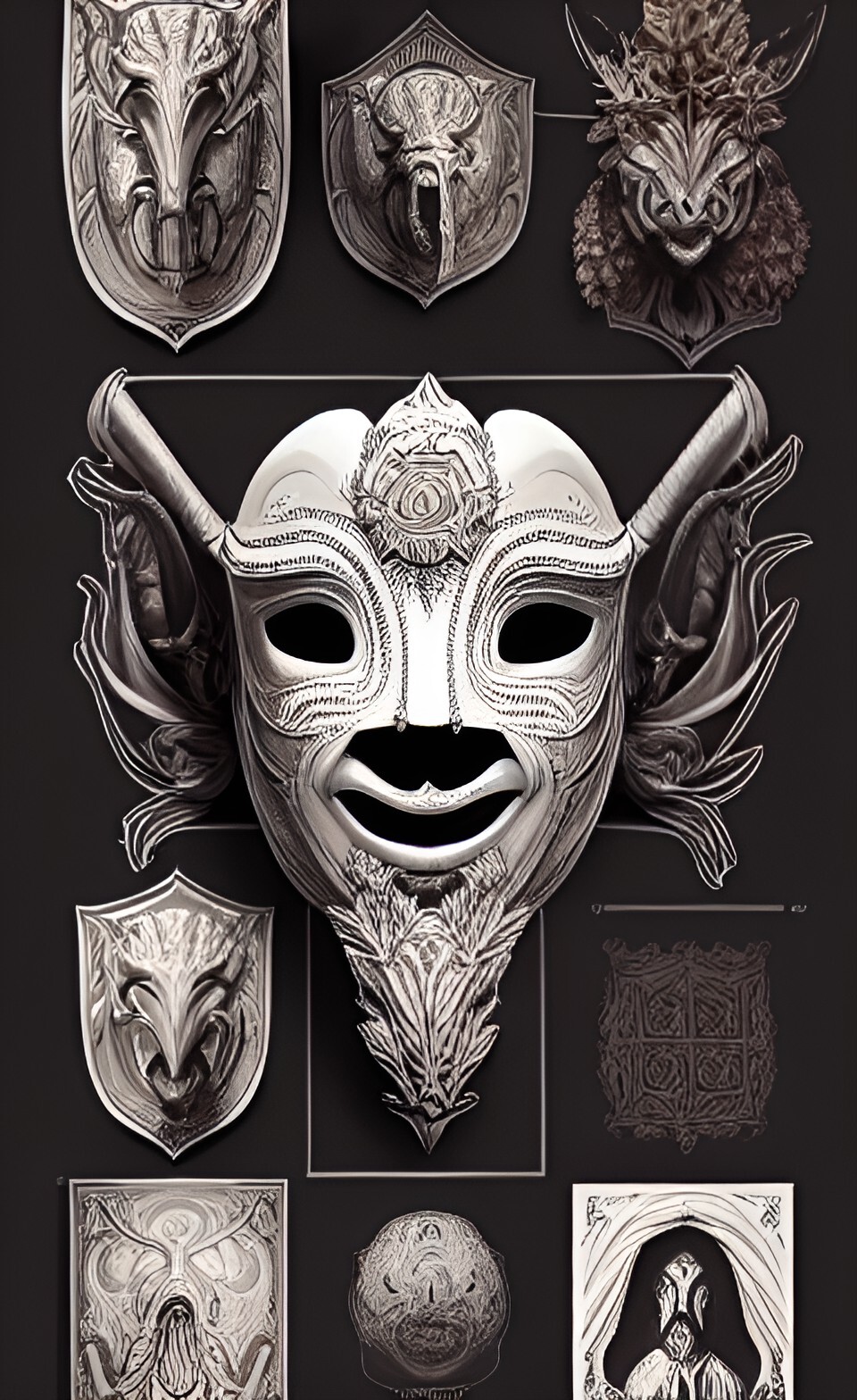 ArtStation - ceremonial beast mask 1900-jpg pack wombo art | Artworks