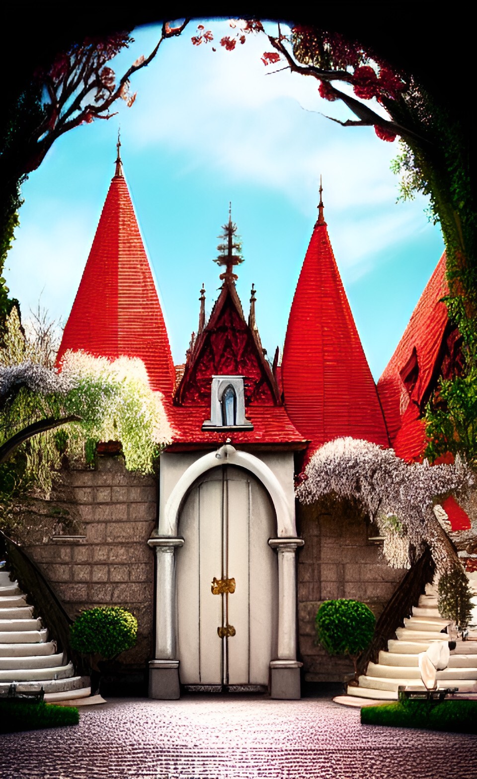 ArtStation - 832 Beautiful Large fantasy castle courtyard 900-jpg pack ...