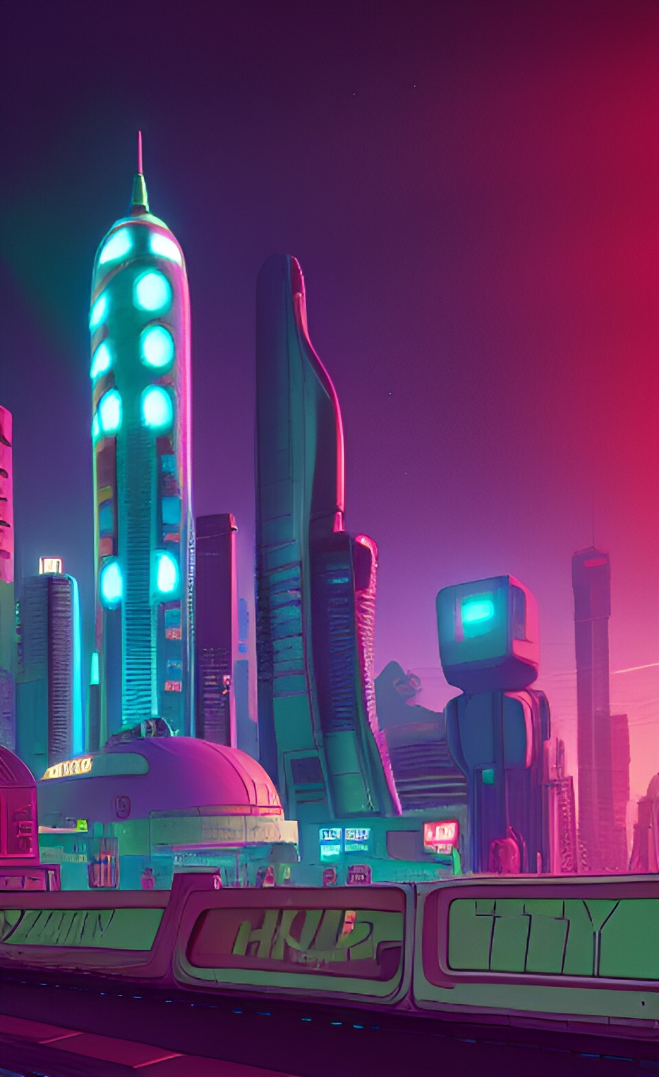 ArtStation - 834 Futurama city-2700-jpg pack wombo art | Artworks