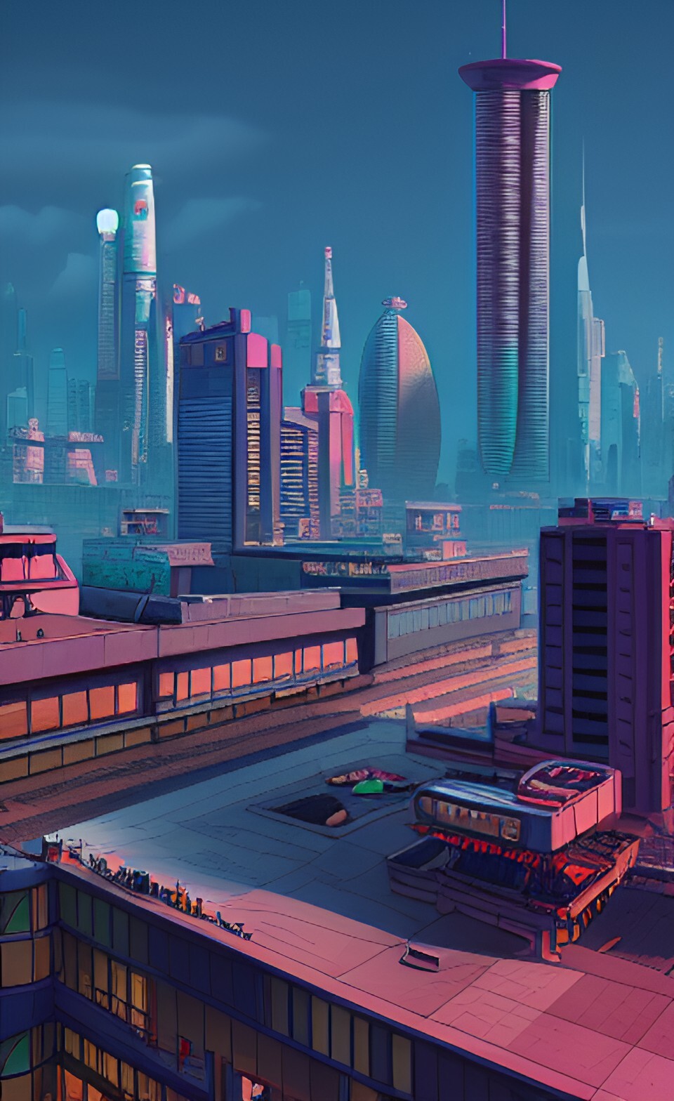 ArtStation - 834 Futurama city-2700-jpg pack wombo art | Artworks
