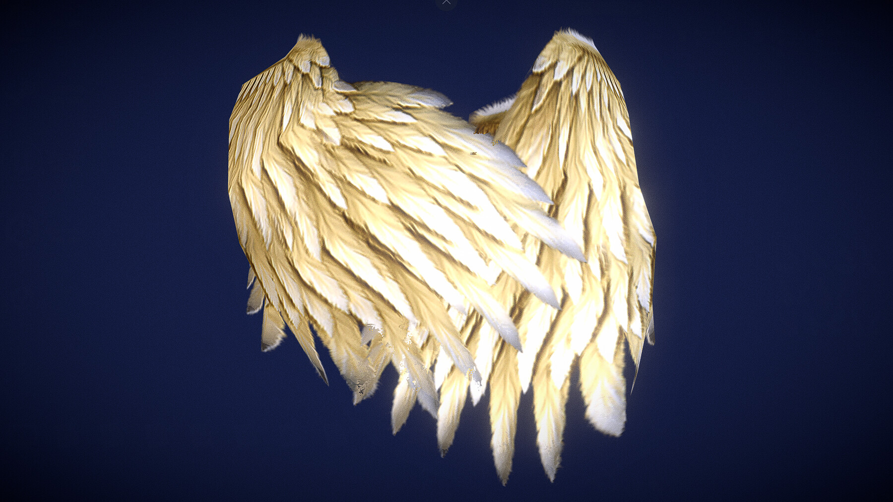 ArtStation - Low Poly Animated Golden Wings | Game Assets