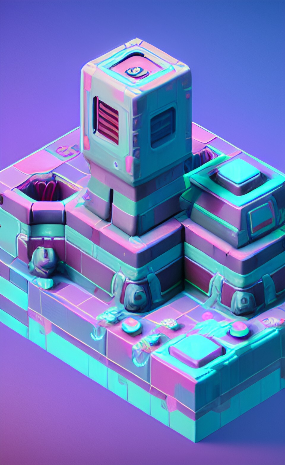 ArtStation - greeble isometric base-1600-jpg pack wombo art | Game Assets