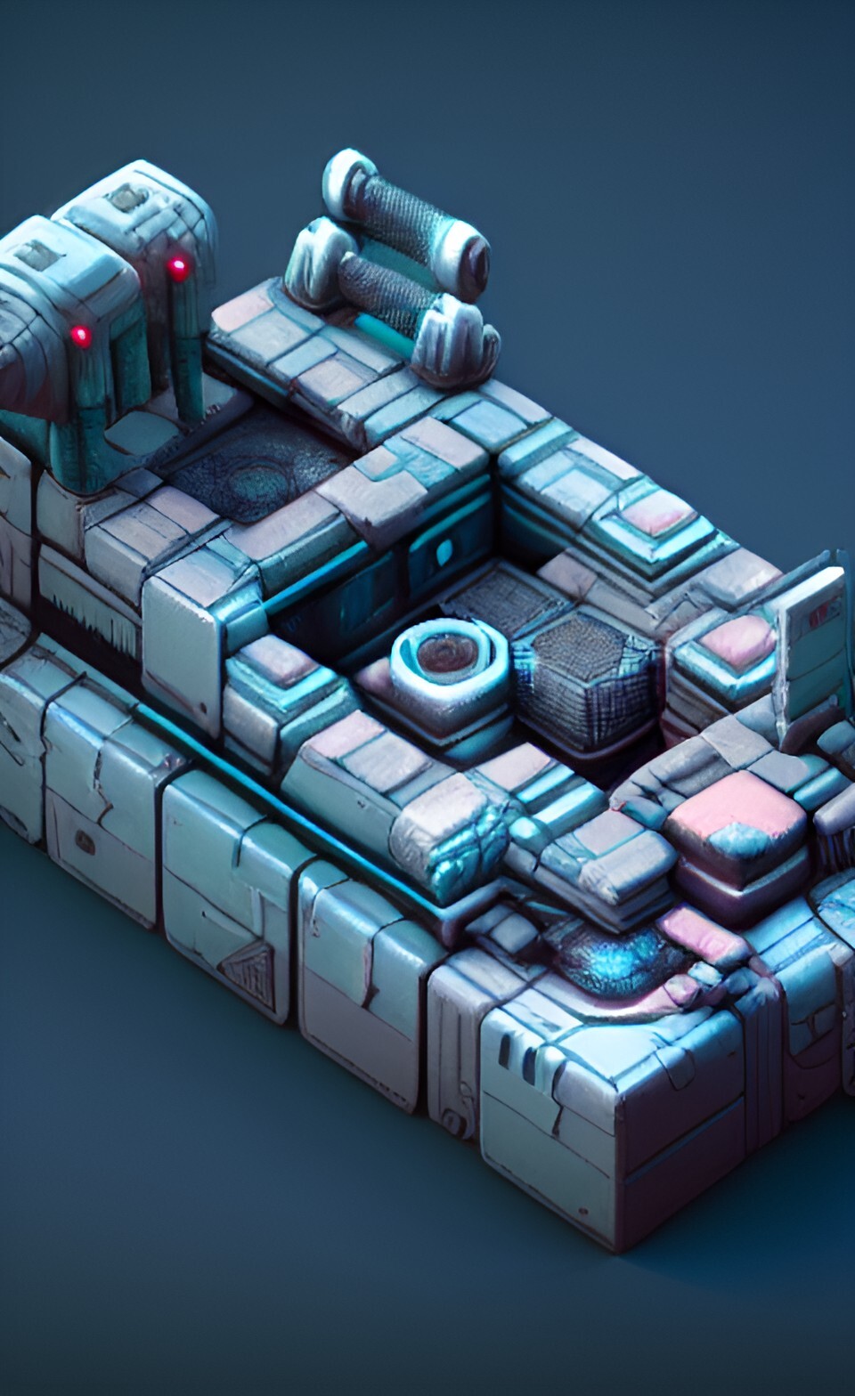 ArtStation - greeble isometric base-1600-jpg pack wombo art | Game Assets