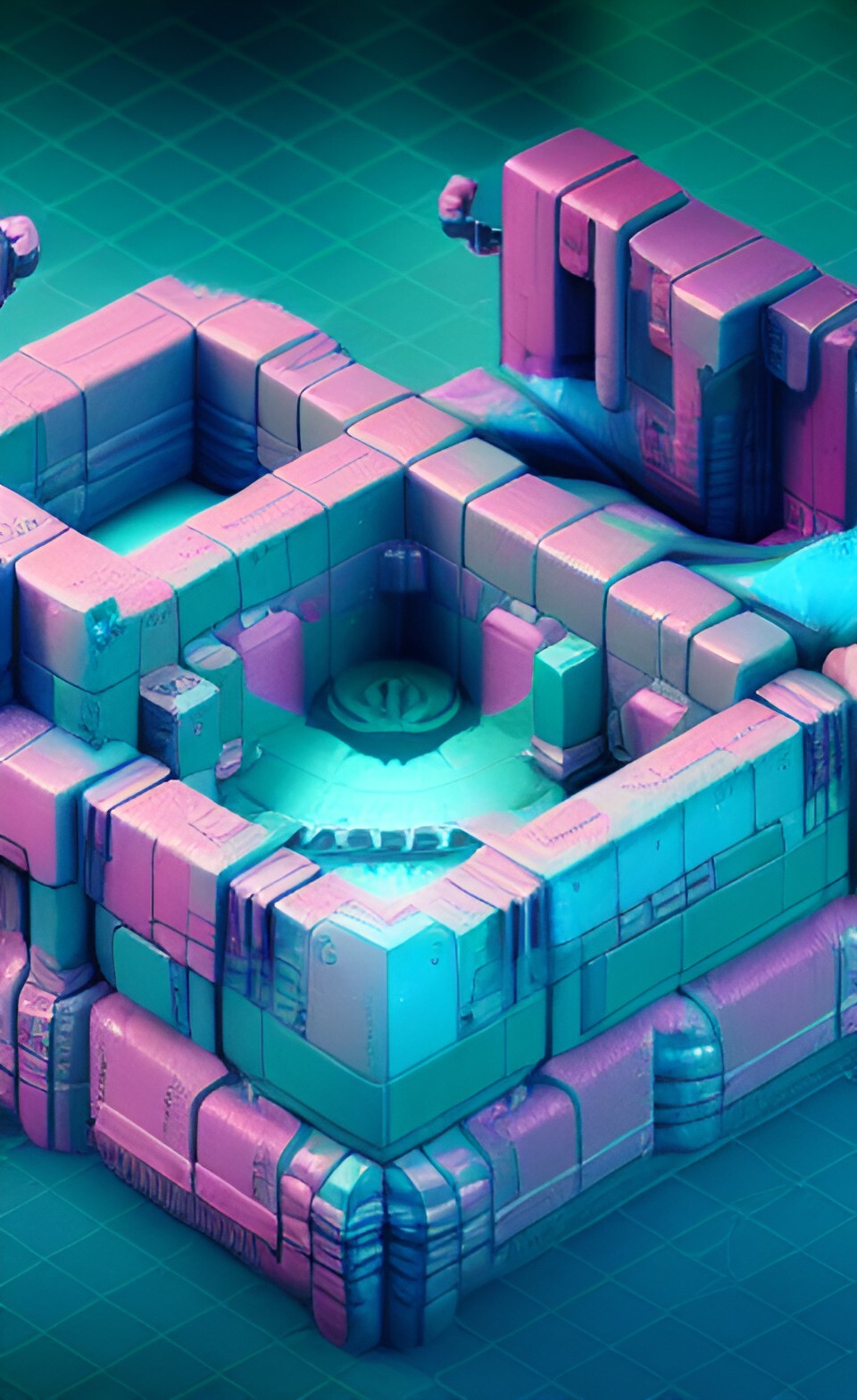 ArtStation - greeble isometric base-1600-jpg pack wombo art | Game Assets