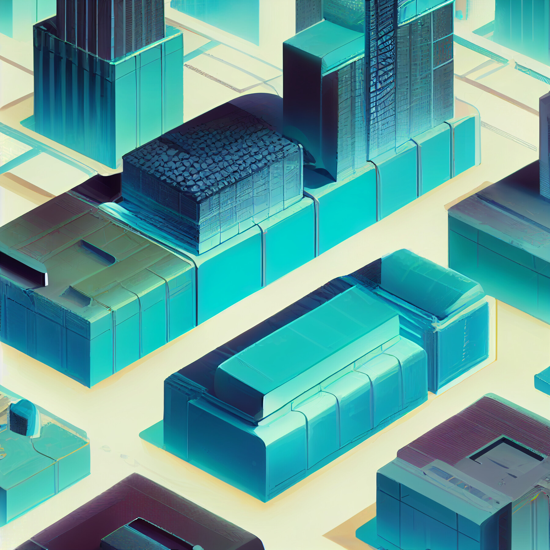 ArtStation - Isometric Game Level Concept Designs x 50 | Artworks