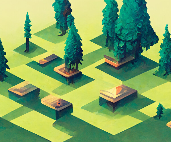 ArtStation - Isometric Game Level Concept Designs x 50 | Artworks