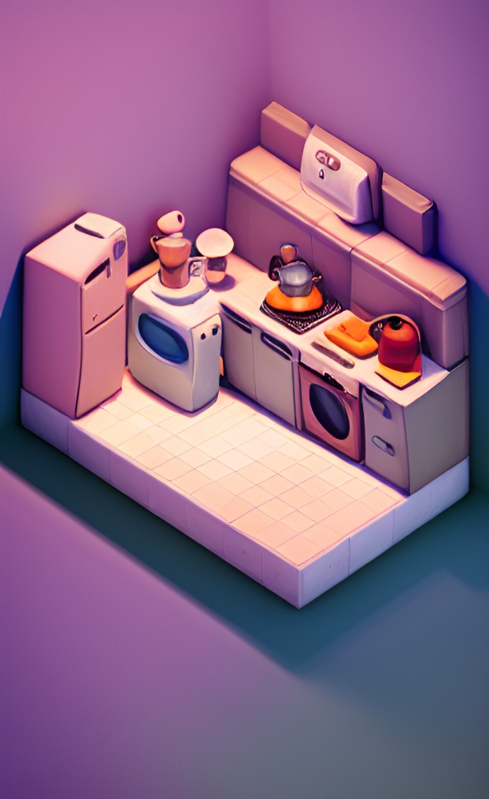 ArtStation - cute kitchen pixar render-2700-jpg pack wombo art | Artworks