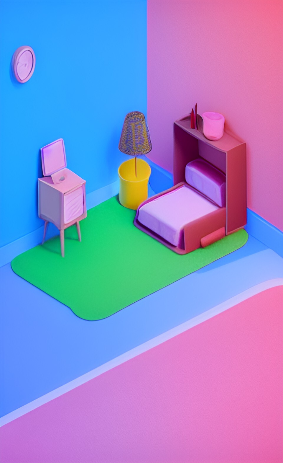 ArtStation - isometric gradient childroom illustrator-1600-jpg pack ...