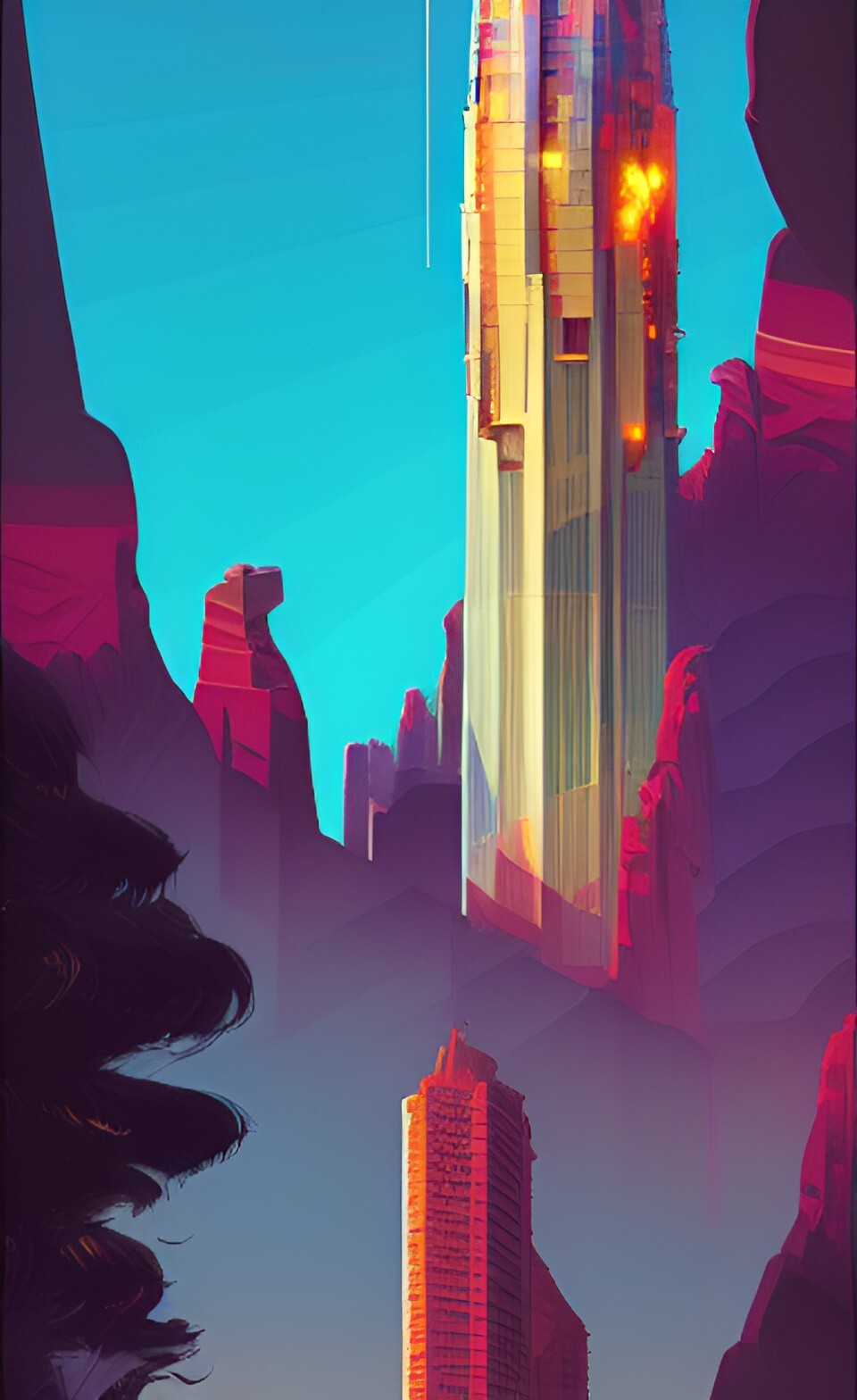 ArtStation - skyscraper 4000-jpg pack wombo art | Artworks