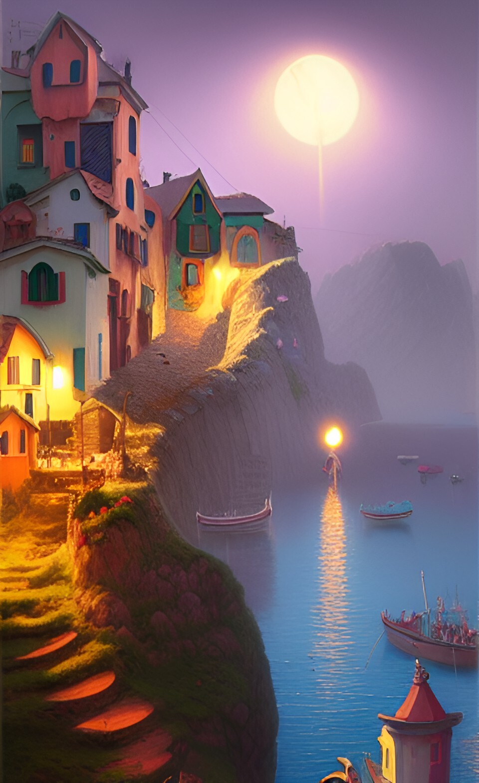 ArtStation - Italian Fantasy village along a coastline 800-jpg pack ...