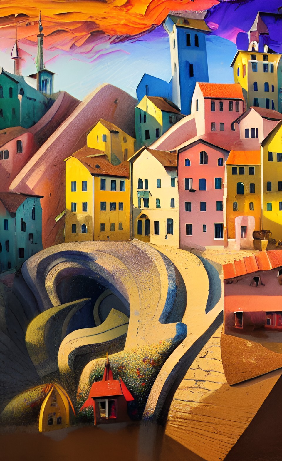 ArtStation - Italian Fantasy village along a coastline 800-jpg pack ...