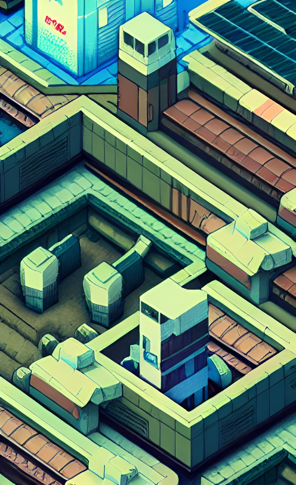 ArtStation - neo-tokyo isometric 3800 jpg pack wombo art | Artworks