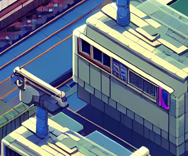 ArtStation - neo-tokyo isometric 3800 jpg pack wombo art | Artworks