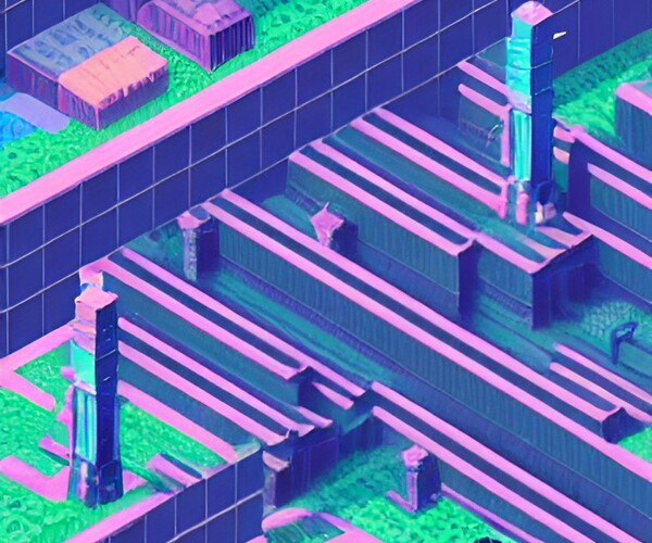 ArtStation - neo-tokyo isometric 3800 jpg pack wombo art | Artworks