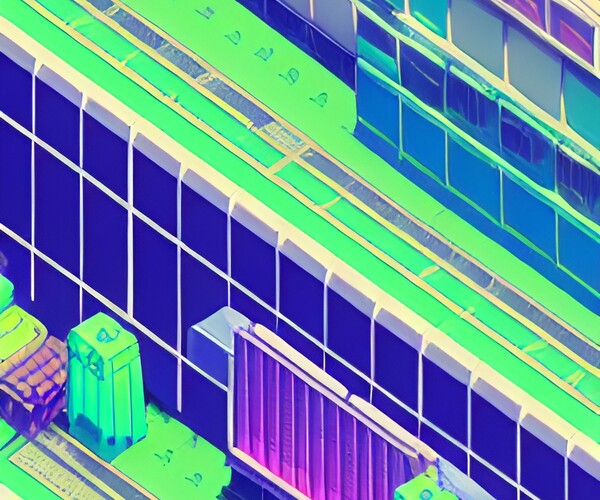 ArtStation - neo-tokyo isometric 3800 jpg pack wombo art | Artworks