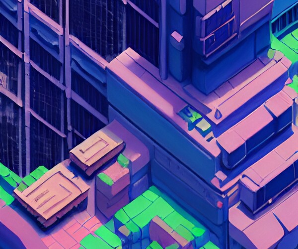 ArtStation - neo-tokyo isometric 3800 jpg pack wombo art | Artworks