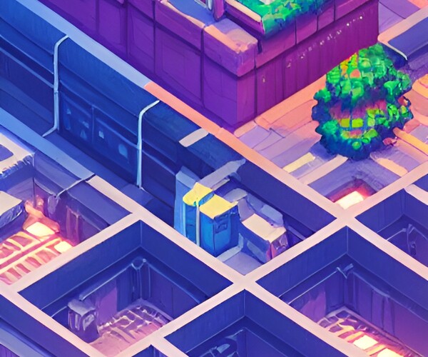 ArtStation - neo-tokyo isometric 3800 jpg pack wombo art | Artworks