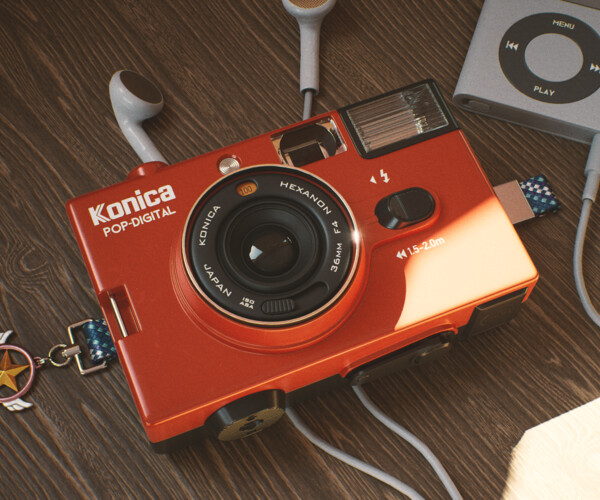 ArtStation - [FREE] Konica Pop-Digital - 3D Assets | Game Assets