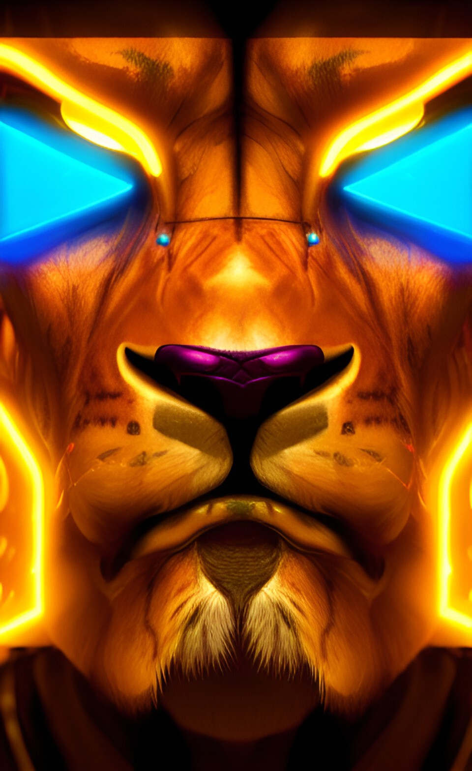 ArtStation - 948 glowwave portrait of lion man-1800-jpg pack wombo art ...