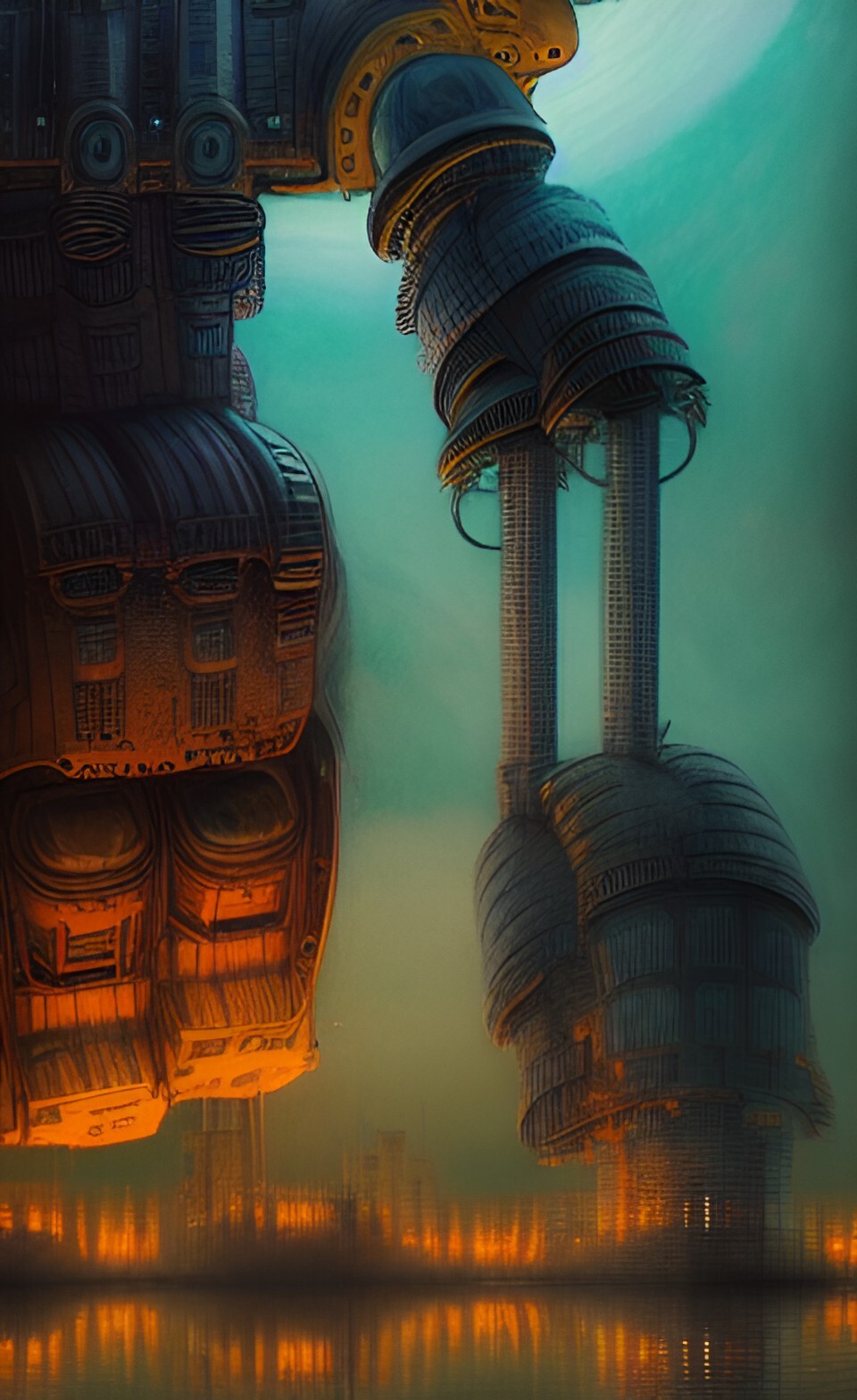 ArtStation - 951 colossal mechanical steam golem-1600-jpg pack wombo ...